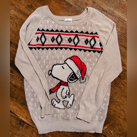 Peanuts | Sweaters | Peanuts Snoopy Santa Sweater | Poshmark